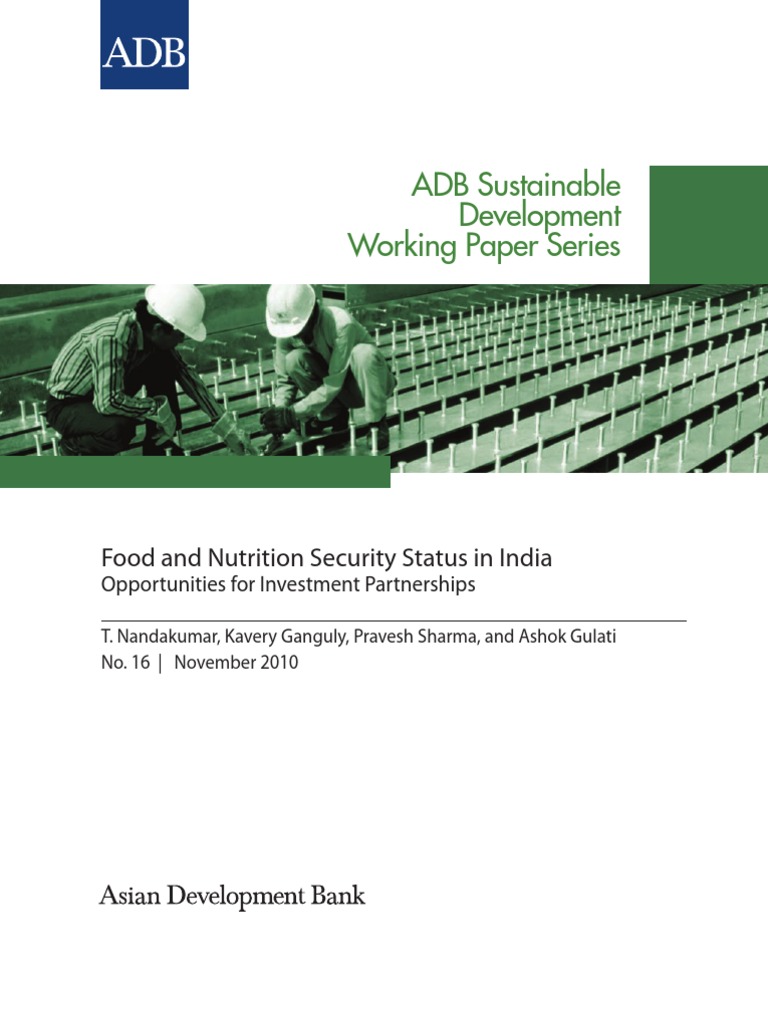 Food and Nutrition Security Status in India Opportunities For ...
