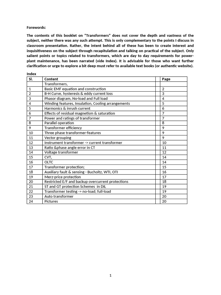 Essential Transformer Concepts Explained | PDF | Transformer | Inductor