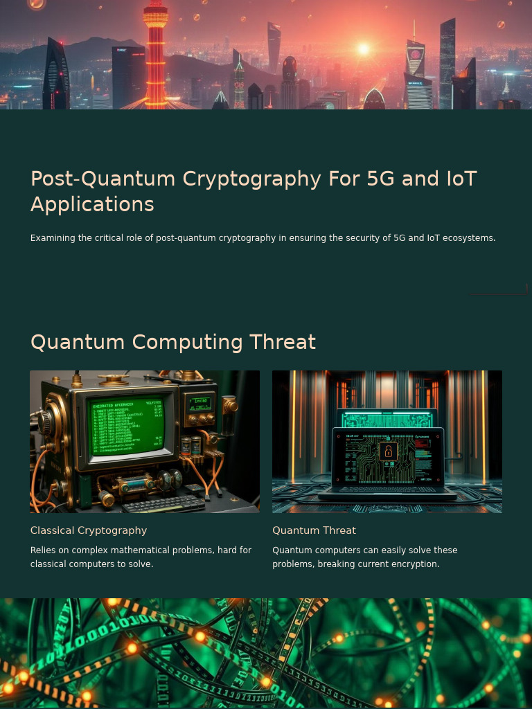 Post Quantum Cryptography For 5G and IoT Applications | PDF | Quantum Computing | Cryptography
