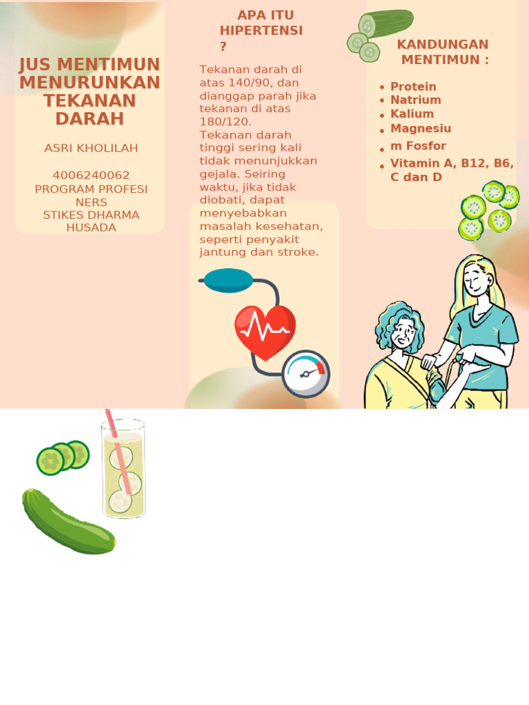 Leaflet Jus Timun Word | PDF