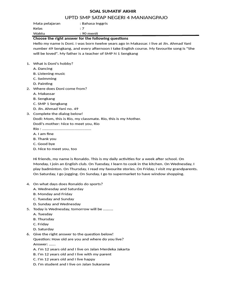 Sentence Arrangement Exercise | PDF | Taste | Foods