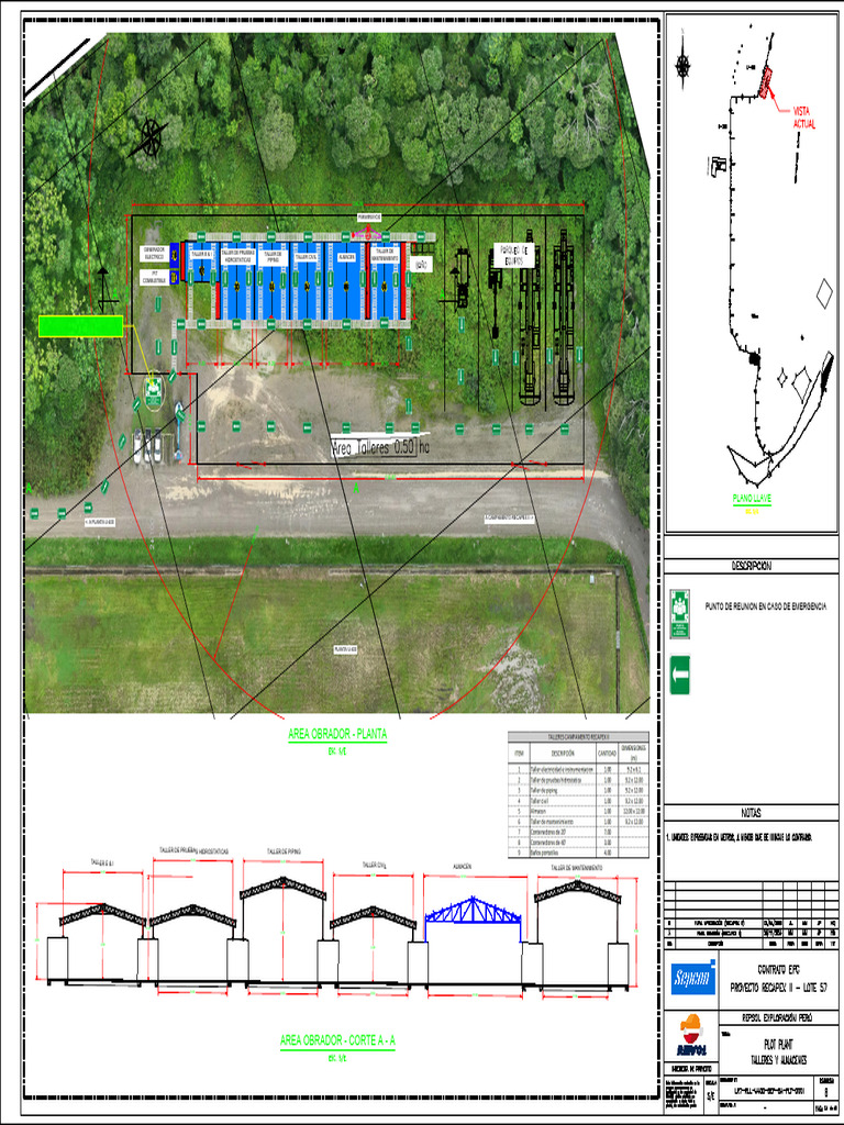 Lr7 RLL U400 Sep Ba PLT 0001 (Mapa de Evacuacion) Obrador Ssma | PDF