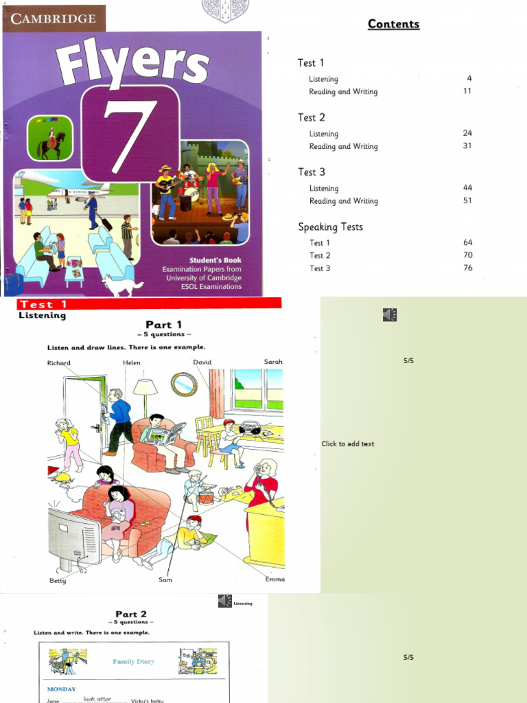 Flyers 7 Answer Key and PDF | PDF