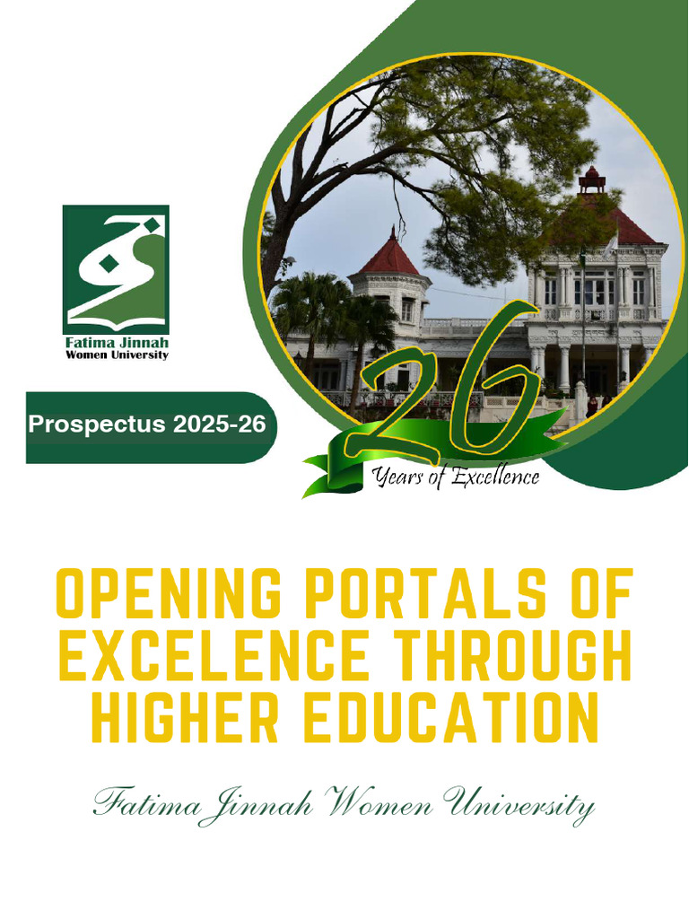 FJWU E Prospectus 2025 2026 | PDF | Libraries