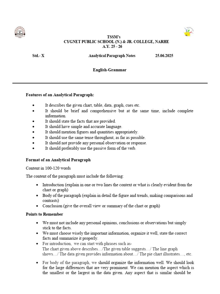 Analytical Paragraph Writing Guide | PDF | Poverty | Poverty & Homelessness