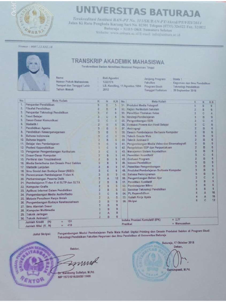 Transkrip Beti | PDF