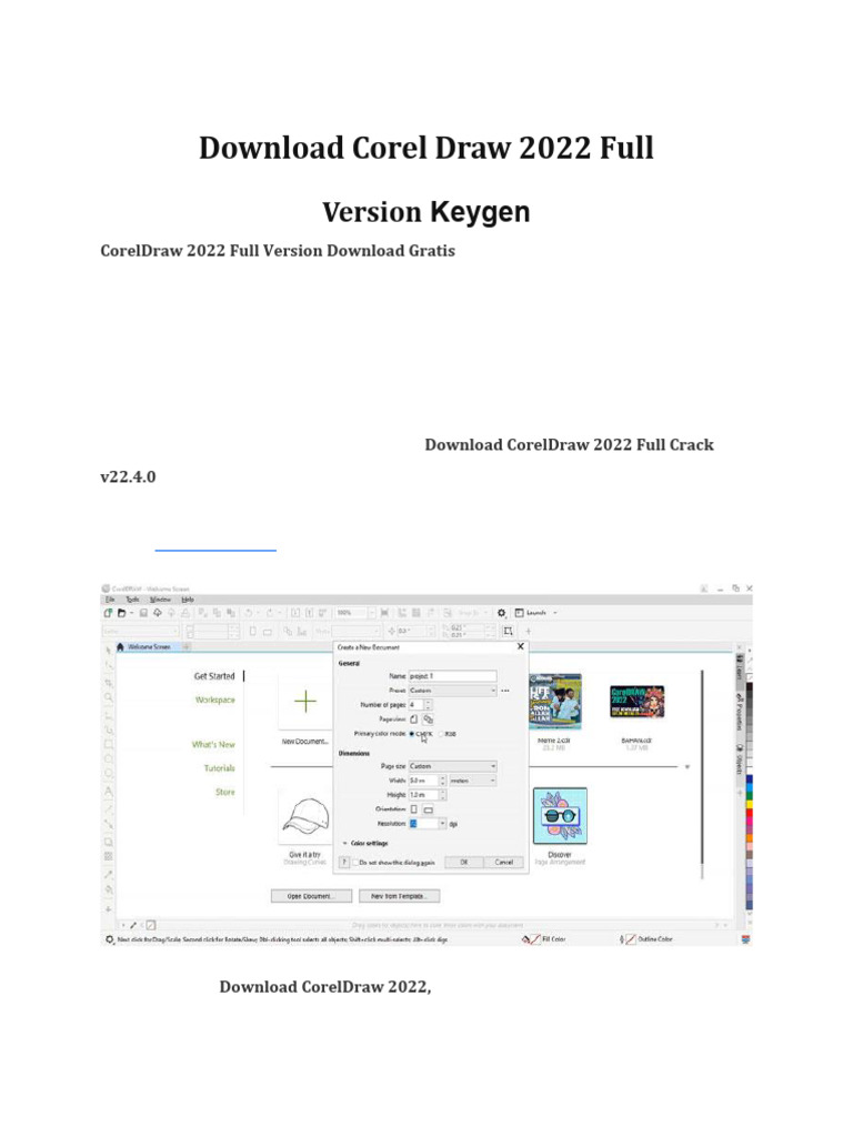 Download Corel Draw 2022 Full Crack | PDF