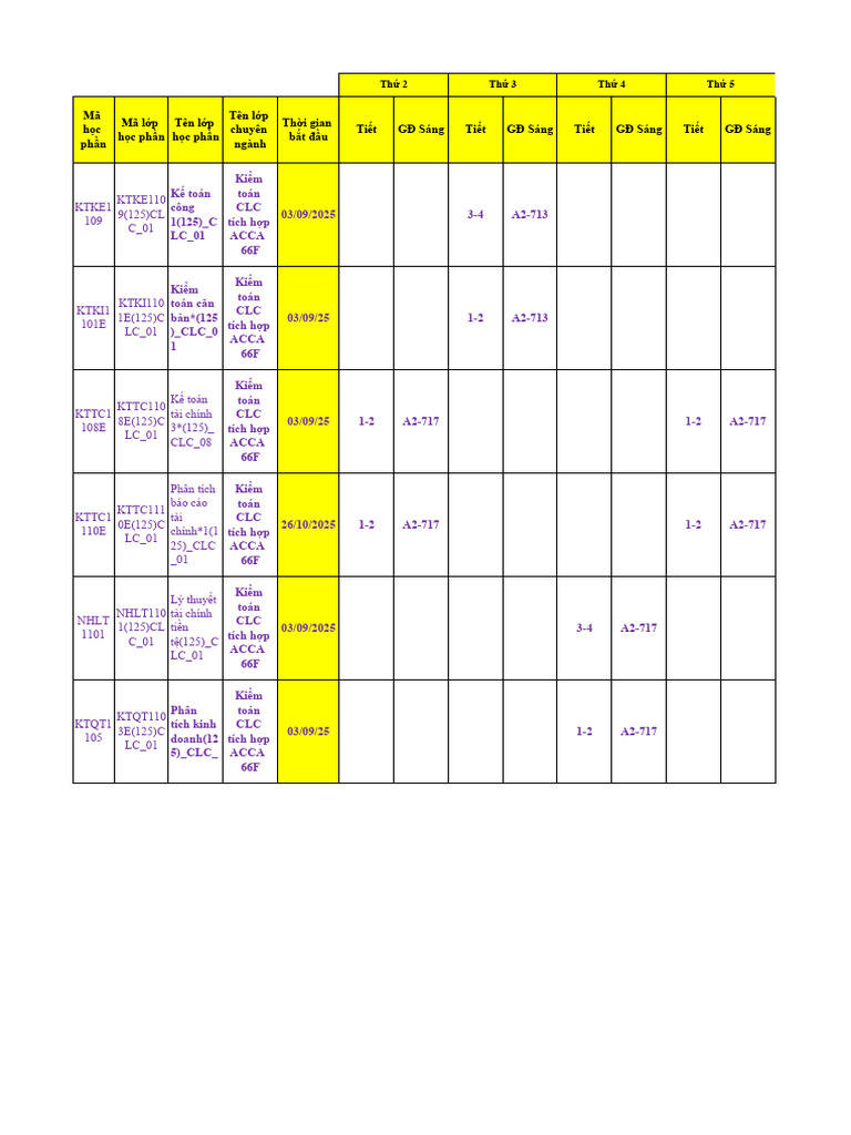 TKB Aep Ky 1.2025-2026 - Du Kien | PDF