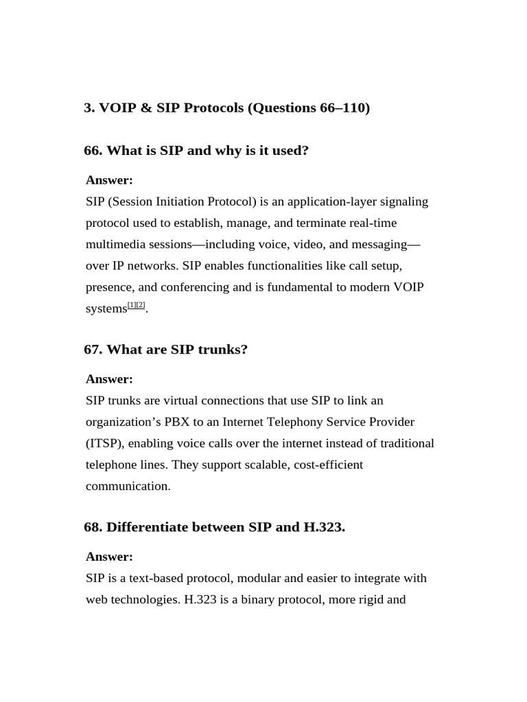 Section 3 | PDF | Session Initiation Protocol | Voice Over Ip