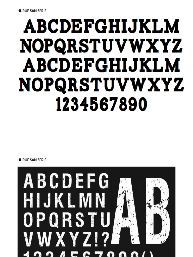 Abjad Serif Dan San Serif | PDF