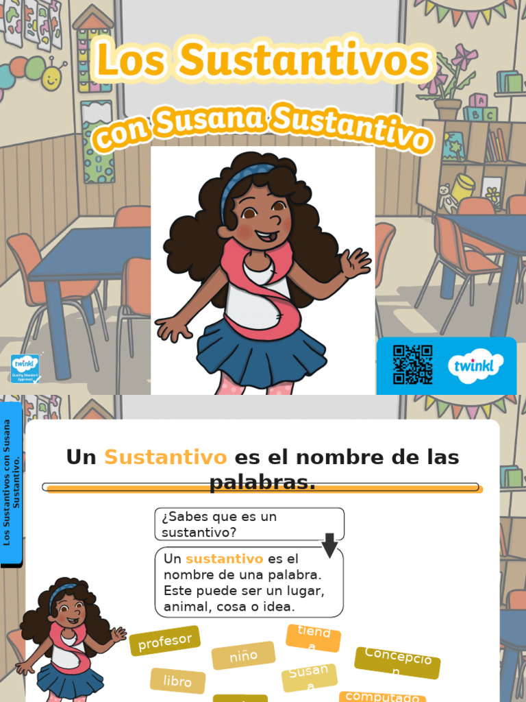 CL L 1720813114 Powerpoint Los Sustantivos Ver 3 | PDF | Morfología ...