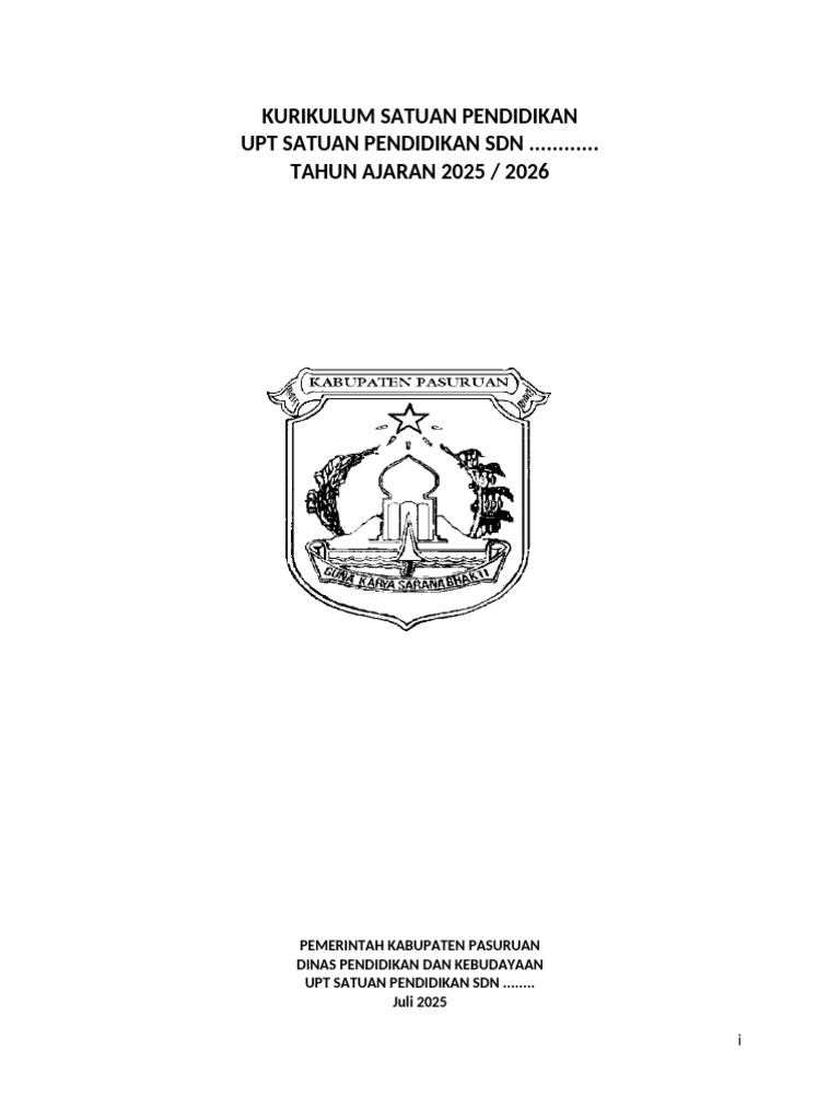 Contoh KSP SD 2025 | PDF