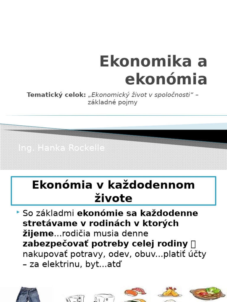 Ekonomia A Ekonomika | PDF