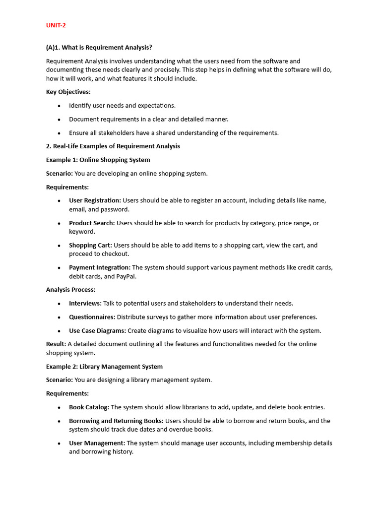 UNIT-2 (Software Engineering) | PDF | Usability | Regulatory Compliance