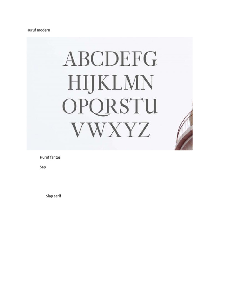 Huruf Modern | PDF
