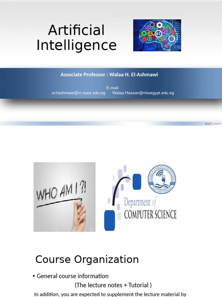 Lect # 1 Introduction To AI | PDF | Artificial Intelligence | Intelligence (AI) & Semantics