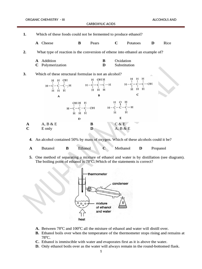 Organic Chemistry III | PDF | Ethanol | Acid