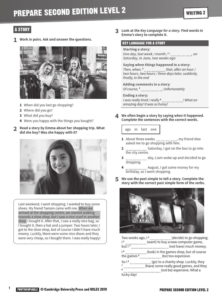 Prepare 2 Writing 2 | PDF