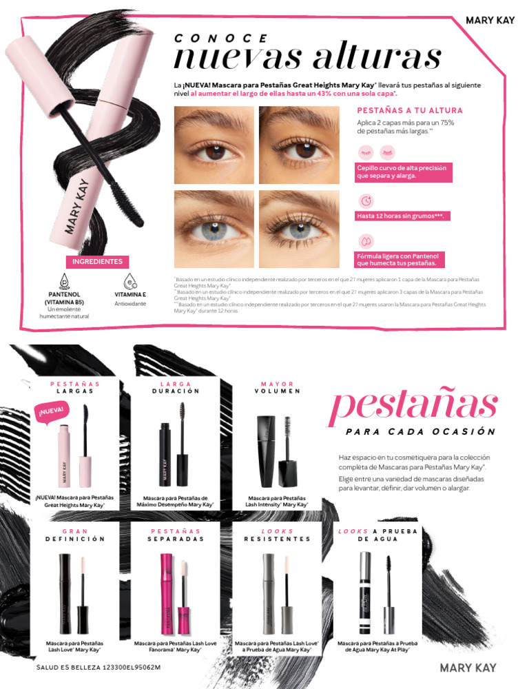 Tarjeton Mascara para Pestanas Great Heights Mary Kay | PDF