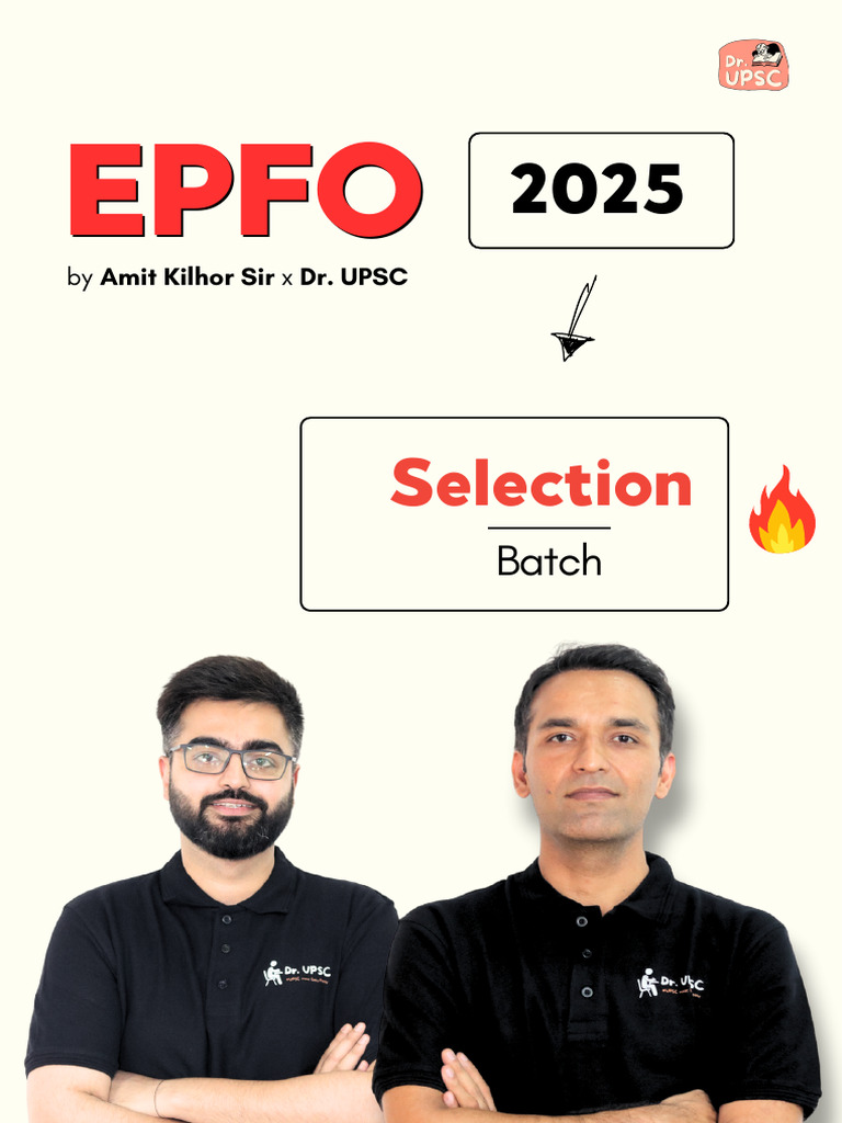 EPFO 2025 by Amit Kilhor X Dr. UPSC | PDF