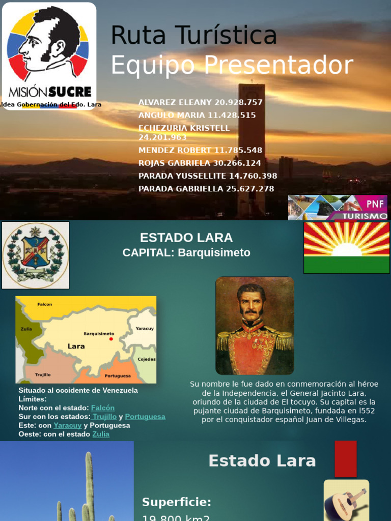 Presentación de Ruta Turistica | PDF