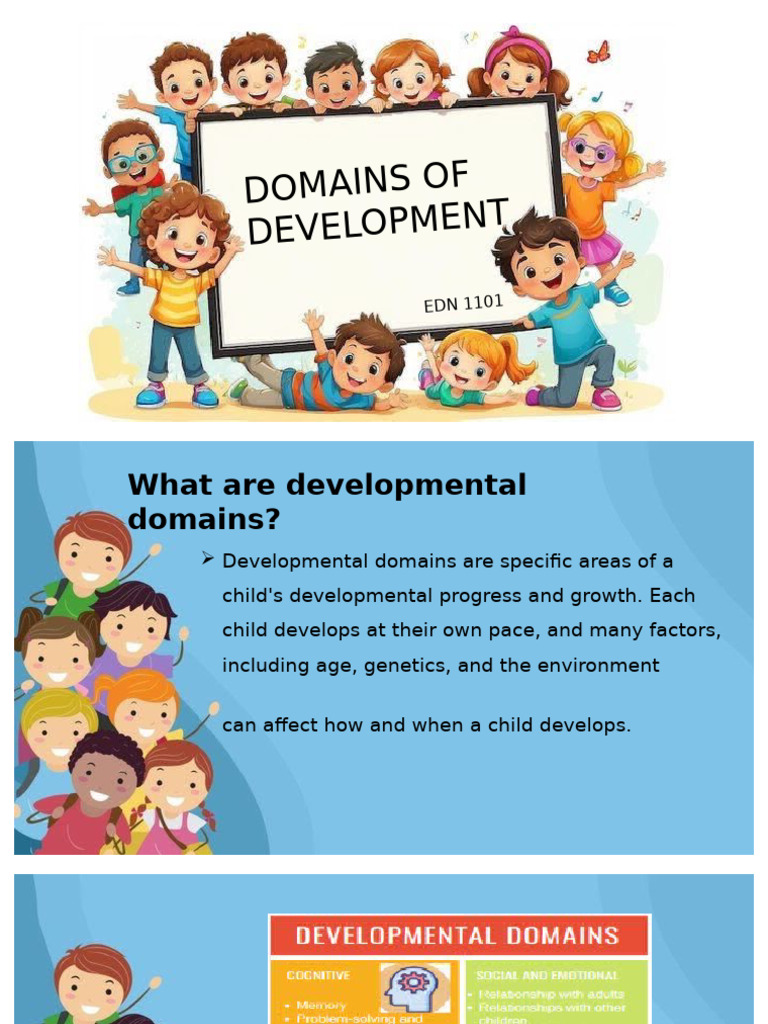 Understanding Seven Developmental Domains | PDF