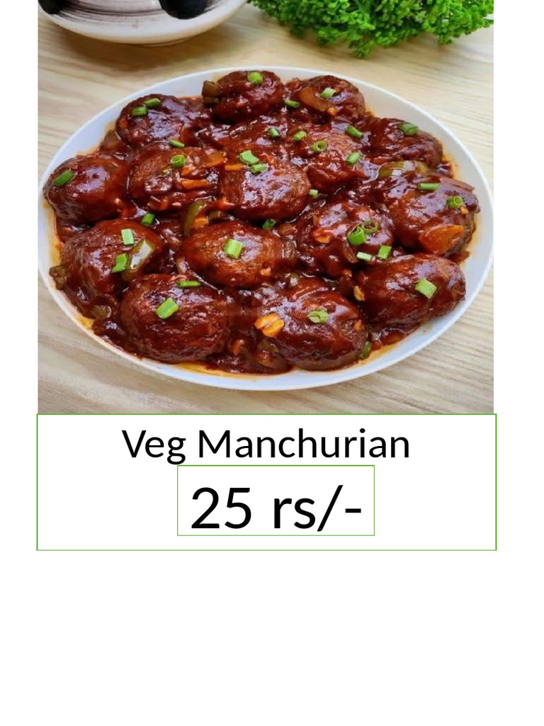 Veg Manchurian | PDF