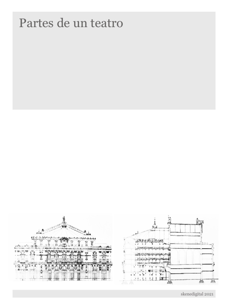Partes y áreas de un teatro | PDF