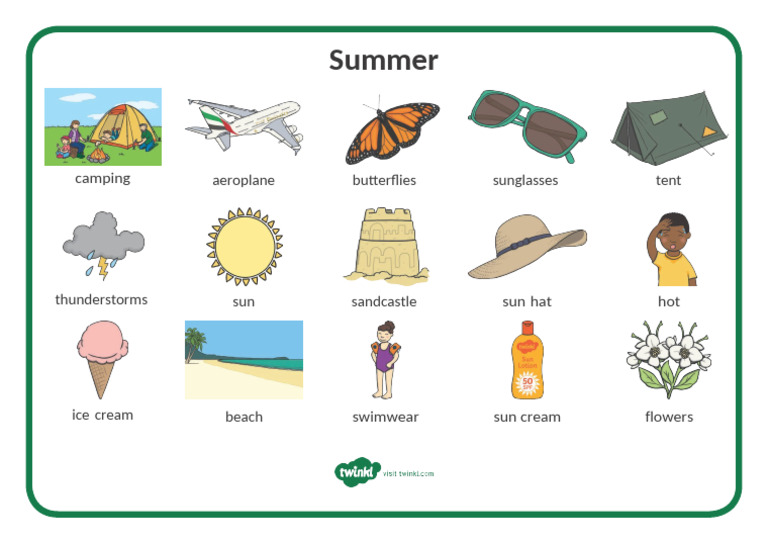 Summer Word Mat | PDF