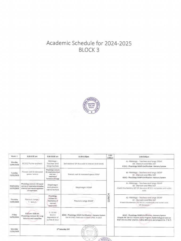 Open Academic Schedule | PDF