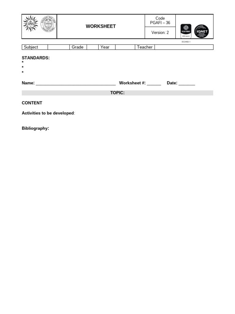 Pgafi - 36 Worksheet | PDF