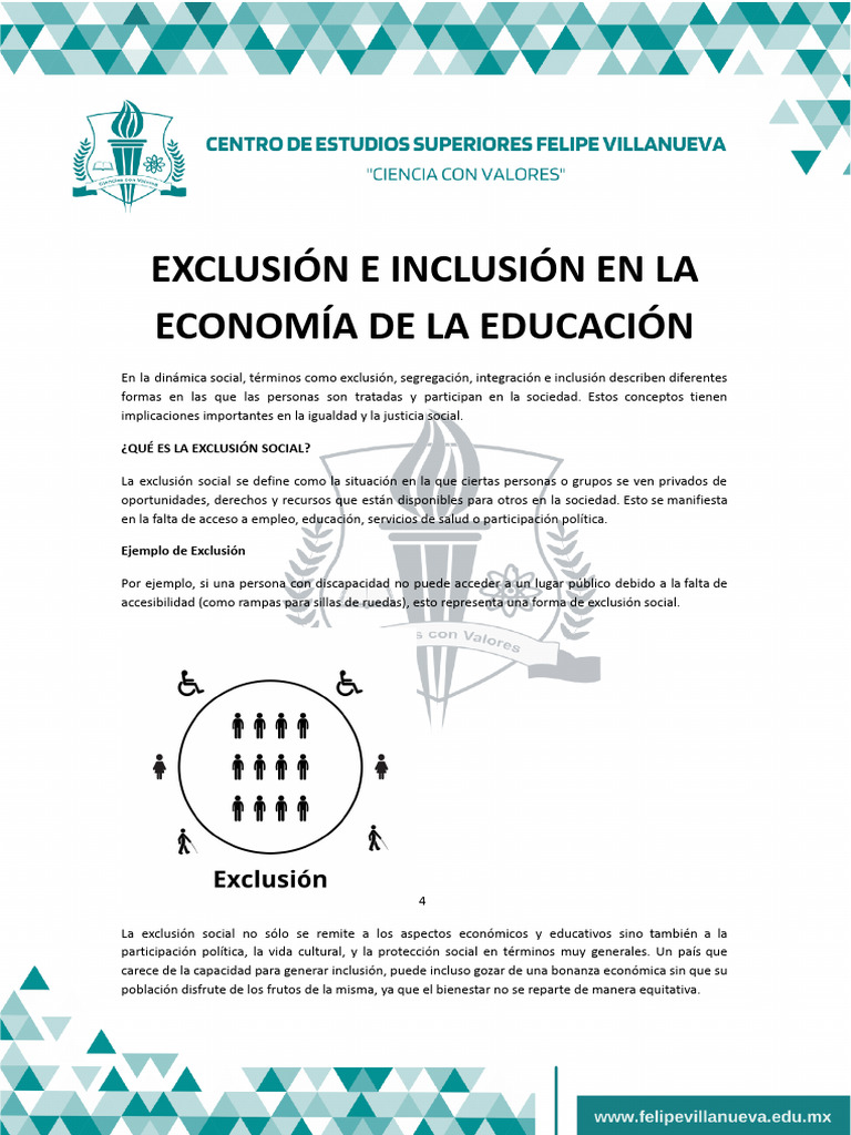 Inclusión y Exclusión en Educación | PDF | Inclusión (Educación ...