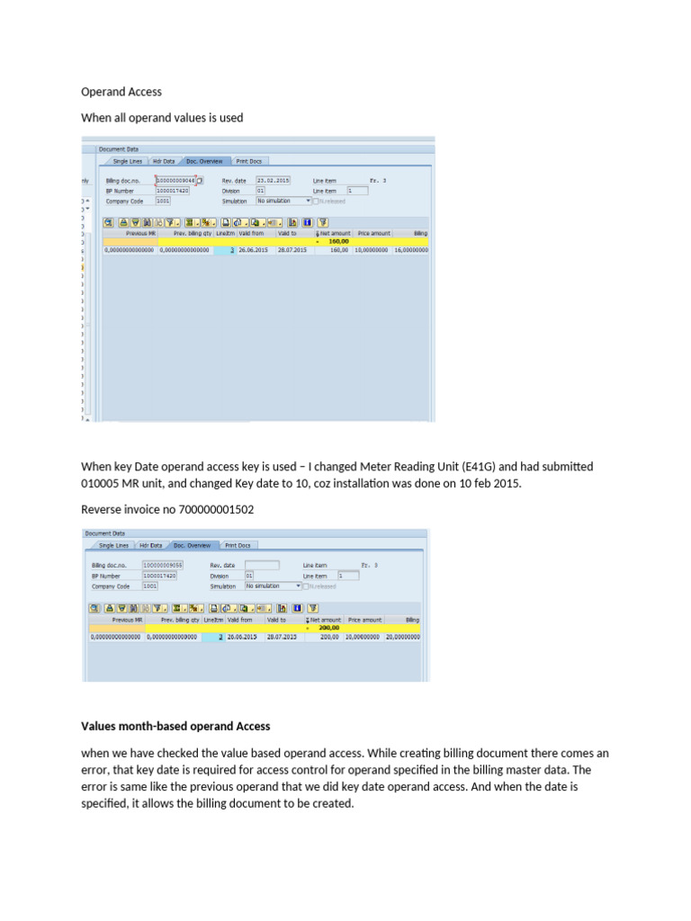 Operand Access | PDF