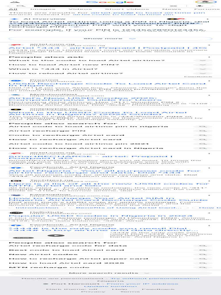 Airtel - Codw To Load Airtime Pin - Google Search | PDF | Personal ...