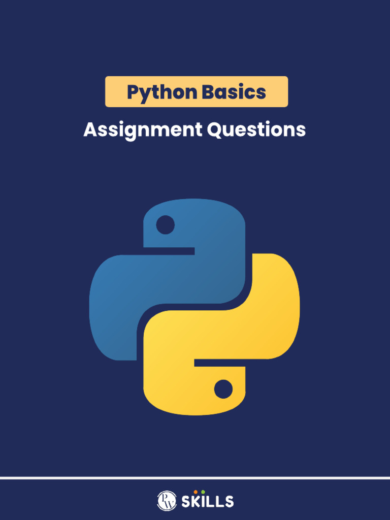 Assignment Questions Python Basics | PDF