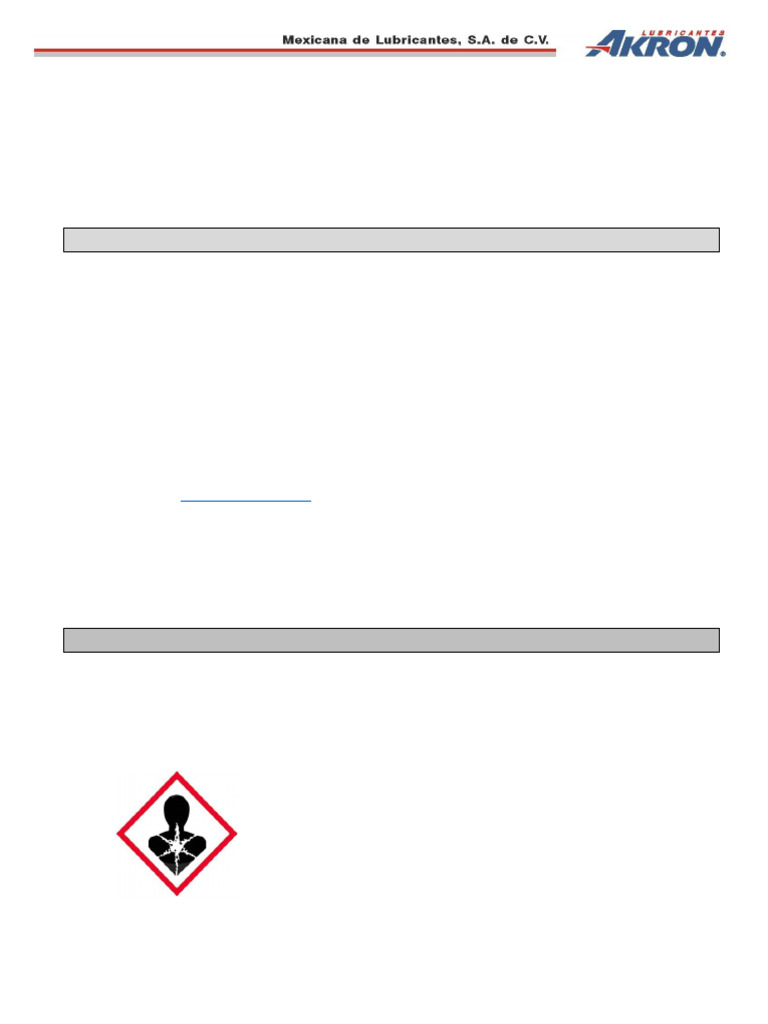 8.87 MSDS Akron Fieldspray 90 RevisioI N 01 | PDF | Agua | Incendios