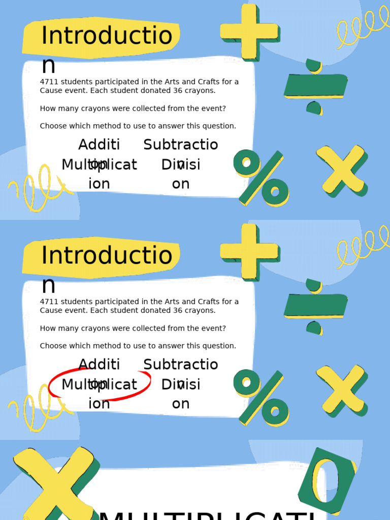 Multiplication of Whole Numbers | PDF