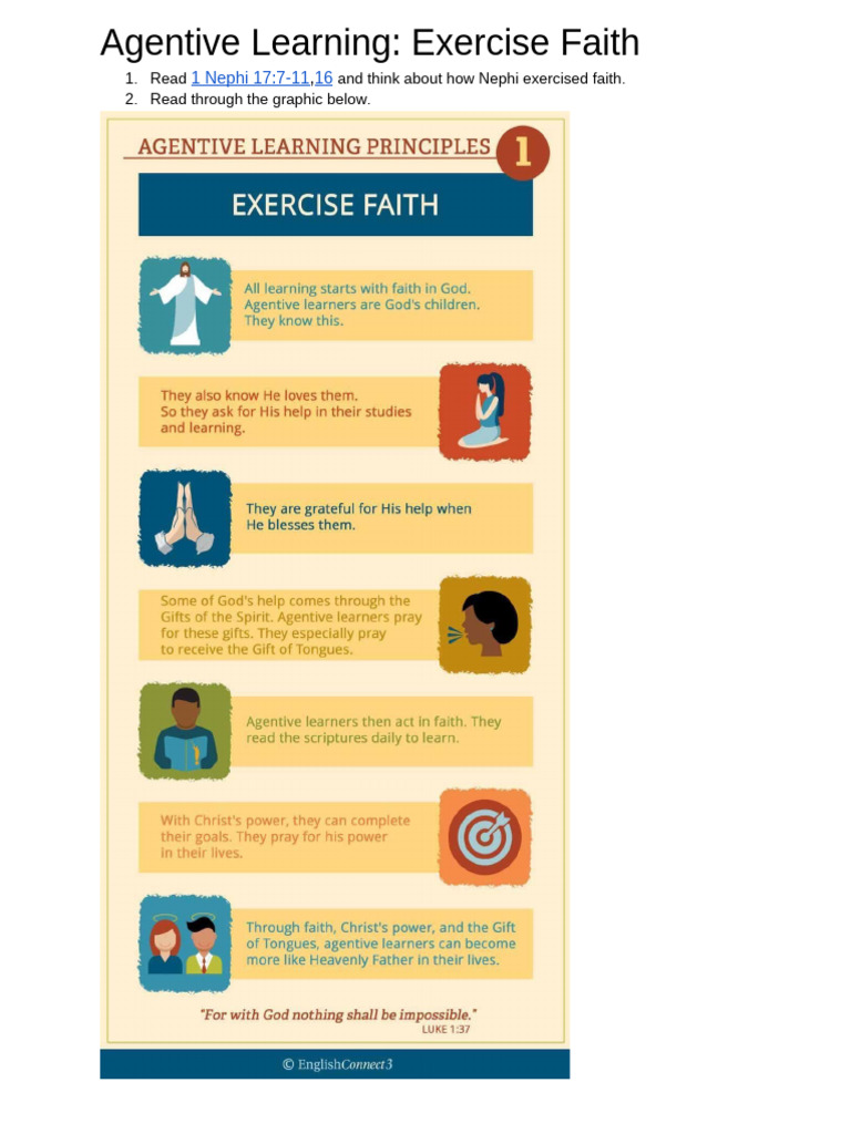 Week 4 Sem B - Exercise Faith | PDF