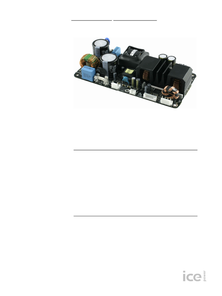 ICEpower 125ASX2 Wiring Guide | PDF | Electromagnetic Interference ...