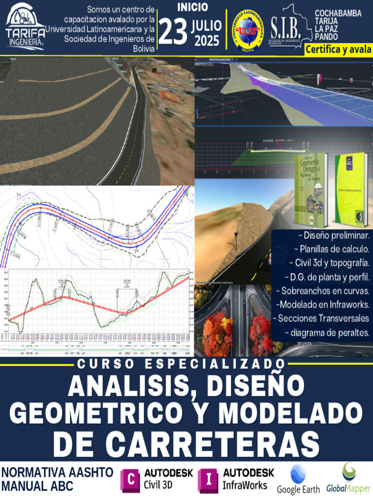 Analisis, Diseño Geometrico y Modelado de Carreteras | PDF | Topografía