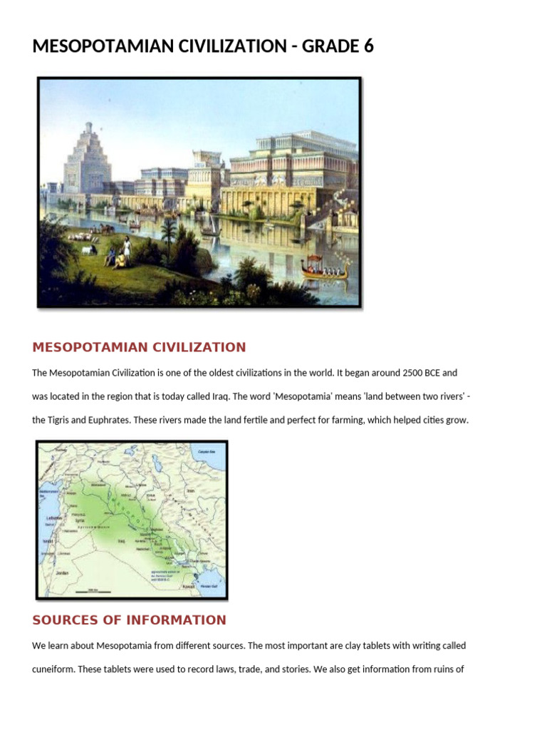 Mesopotamian Civilization | PDF | Mesopotamia