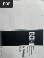 Bdi - II Manual | PDF | Major Depressive Disorder | Mental Disorder