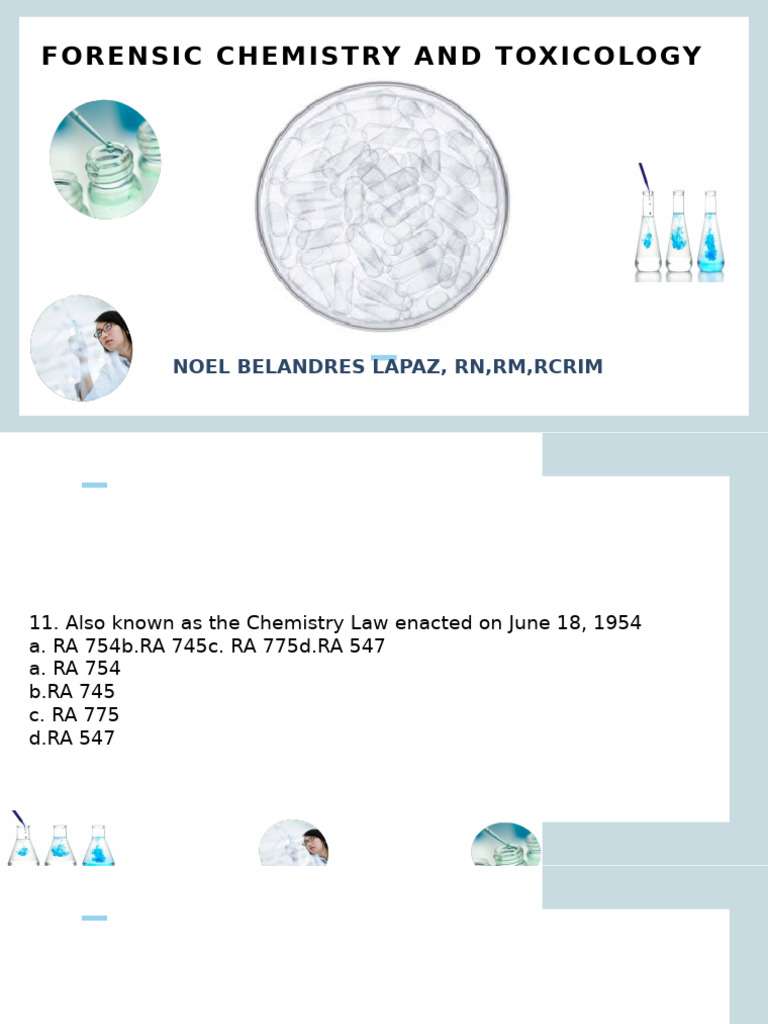 Forensic Chemiand Toxicology Review 2025 | PDF | Poison | Drug Test