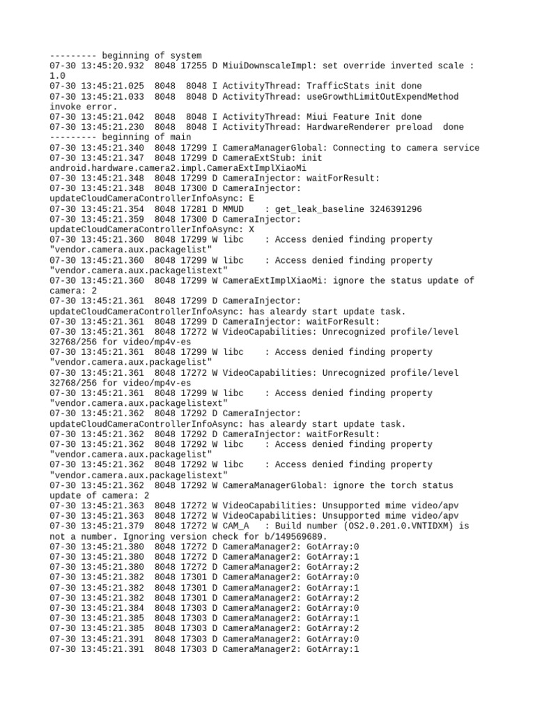 Log Cat 1753857921262 | PDF | Computing | Computer Programming