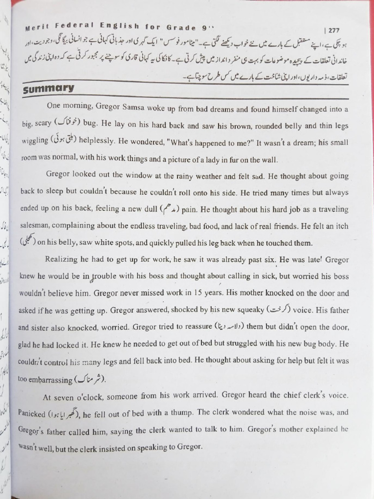 Chapter No. 11 The Metamorphosis | PDF