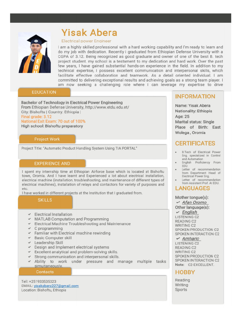 CV Only | PDF