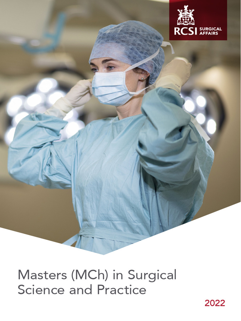 MCh in Surgical Science and Practice - 2022 Brochure | PDF | Surgery | Lymphatic System