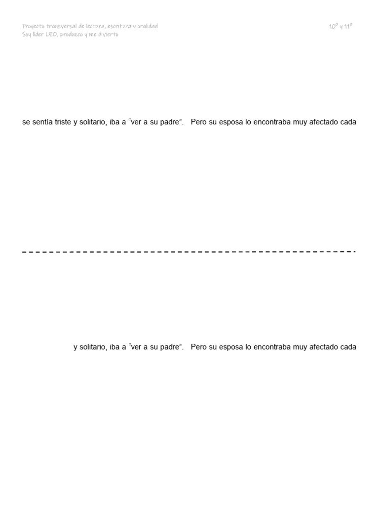 Proyecto Transversal de Lectura, Escritura y Oralidad 10° y 11° Soy ...