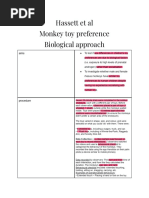 Primate Study on Toy Preferences | PDF