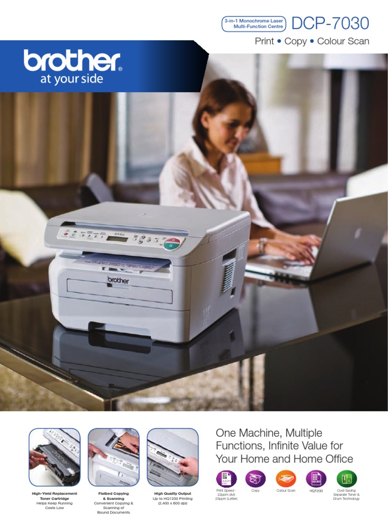 Brother DCP 7030 | PDF | Image Scanner | Optical Character Recognition